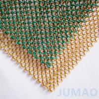 China Stainless Steel Painted Metal Mesh Chain Curtain Room Partition 6mm-20mm Hole for sale