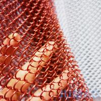 China 0.8mm to 3mm Wire Diameter Metal Mesh Curtains with Spiral Technology - 12m Max Length, 6-20mm Holes for sale