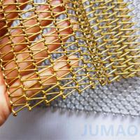 China JUMAO Spiral Metal Mesh Curtains 6mm-20mm Diamond Hole for Home Decoration for sale