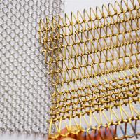 China JUMAO Spiral Metal Mesh Curtains 6mm-20mm Diamond Hole for Home Decoration for sale