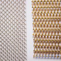 China JUMAO Spiral Metal Mesh Curtains 6mm-20mm Diamond Hole for Home Decoration for sale
