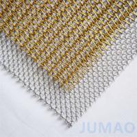 China JUMAO Spiral Metal Mesh Curtains 6mm-20mm Diamond Hole for Home Decoration for sale