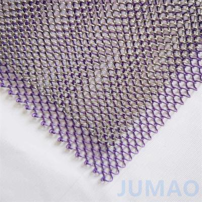 China Jumao Metal Mesh Curtains Spiral Space Dividers 12m Max Length with 6-20mm Hole Sizes for sale