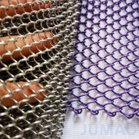 China Jumao Metal Mesh Curtains Spiral Space Dividers 12m Max Length with 6-20mm Hole Sizes for sale