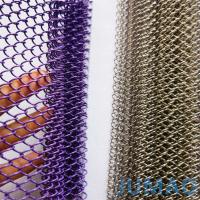 China Jumao Metal Mesh Curtains Spiral Space Dividers 12m Max Length with 6-20mm Hole Sizes for sale