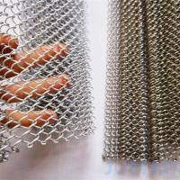 China JUMAO Spiral Metal Mesh Curtains with 6-20mm Diamond Holes for Space Division - 12m Max Length for sale