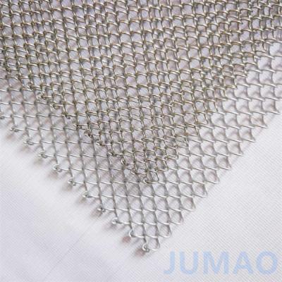 China JUMAO Spiral Metal Mesh Curtains with 6-20mm Diamond Holes for Space Division - 12m Max Length for sale