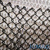 China Jumao Diamond Mesh Metal Curtain Room Divider with 6-30mm Holes and 12m Max Length for Architectural Applications for sale