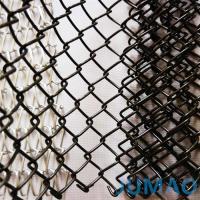 China Jumao Diamond Mesh Metal Curtain Room Divider with 6-30mm Holes and 12m Max Length for Architectural Applications for sale