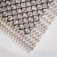 China Jumao Diamond Mesh Metal Curtain Room Divider with 6-30mm Holes and 12m Max Length for Architectural Applications for sale