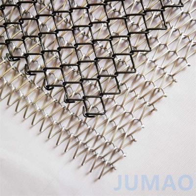 China Jumao Diamond Mesh Metal Curtain Room Divider with 6-30mm Holes and 12m Max Length for Architectural Applications for sale