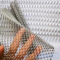 China JUMAO JM-MM899 Metal Mesh Curtain with 6-20mm Diamond Perforations, 12m Max Length & Unlimited Width Customization for sale