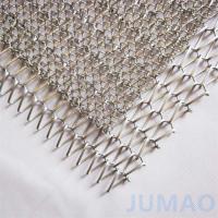 China JUMAO JM-MM899 Metal Mesh Curtain with 6-20mm Diamond Perforations, 12m Max Length & Unlimited Width Customization for sale