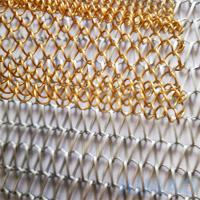 China Jumao Spiral Metal Mesh Curtains - 12m Length, 6-30mm Holes for Space Dividers & Architectural Applications for sale