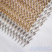 China Jumao Spiral Metal Mesh Curtains - 12m Length, 6-30mm Holes for Space Dividers & Architectural Applications for sale