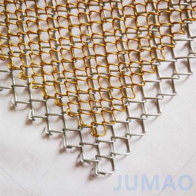 China JUMAO JM-MM899 Metal Mesh Curtain with Spiral Technology - 12m Length, 3-20mm Aperture, Fire-Resistant Room Divider for sale