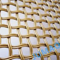 China Luxury Sequin Architectural Woven Mesh Metal Wall Screen Panel for sale