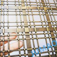 China Decorative Wire Mesh for Architectural Designs Woven With Flat Wire for sale