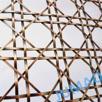 China Antique Metal Decorative Architectural Wire Netting Round Hole Diamond Opening 60% for sale