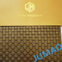 China High Open Area Aluminum Decorative Mesh Screen 1mm to 2.5mm Wire Durable Painting Finish for sale