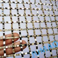 China Stainless Steel Architectural Decorative Fabric Crimped Weave 1m-6m Width Customizable for sale