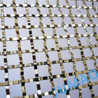 China Stainless Steel Architectural Decorative Fabric Crimped Weave 1m-6m Width Customizable for sale