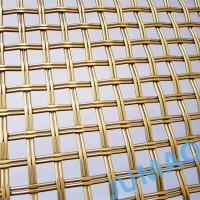 China Aluminum Decorative Woven Wire Mesh With Shiny Or Matt Surface for sale