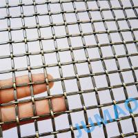 China Shiny Or Matt Surface Decorative Steel Mesh Crimped Weave for sale