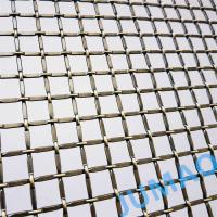 China Shiny Or Matt Surface Decorative Steel Mesh Crimped Weave for sale