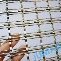 China 1mm Decorative Metal Mesh Crimped Weave Interior Art Weaving Patterns for sale