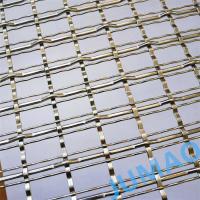 China 1mm Decorative Metal Mesh Crimped Weave Interior Art Weaving Patterns for sale
