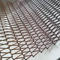 China Coil Technology Metal Mesh Curtains Customized Brass Materials for sale