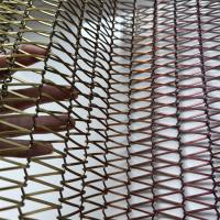 China Coil Technology Metal Mesh Curtains Customized Brass Materials for sale