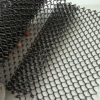 China JUMAO 1.0mm Wire Dia Stainless Steel Coiled Mesh Curtains 30.48m Height for Hotel Space Divider for sale