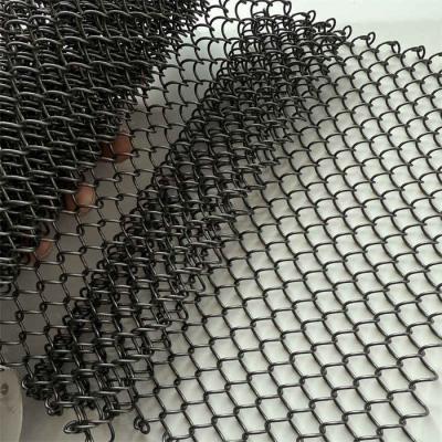 China JUMAO 1.0mm Wire Dia Stainless Steel Coiled Mesh Curtains 30.48m Height for Hotel Space Divider for sale