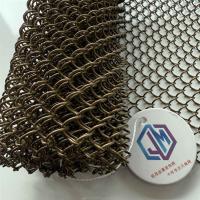 China JUMAO 1.0mm Wire Dia Stainless Steel Coiled Mesh Curtains 30.48m Height for Hotel Space Divider for sale