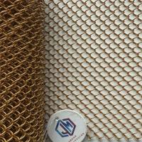 China Customizable Wire Diameter Metal Mesh Curtains 1.0mm Wire 6mm Holes for Room Dividers for sale