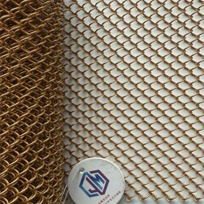 China Customizable Wire Diameter Metal Mesh Curtains 1.0mm Wire 6mm Holes for Room Dividers for sale