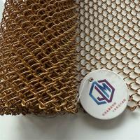 China Customizable Wire Diameter Metal Mesh Curtains 1.0mm Wire 6mm Holes for Room Dividers for sale