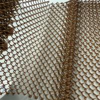 China Customizable Wire Diameter Metal Mesh Curtains 1.0mm Wire 6mm Holes for Room Dividers for sale