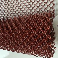 China Heavy Duty Metal Chain Link Mesh Maximum Width 12 Meters Customizable Aperture for sale