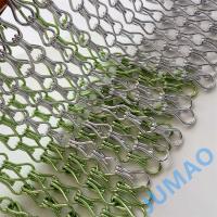 China Restaurants Design Anodised Metal Chain Link Curtains 9x16mm for sale