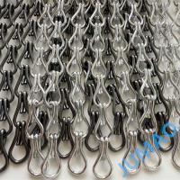 China JUMAO 12mm x 24mm Metal Chain Link Curtains Anodised Al-alloy for Restaurant Space Divider for sale