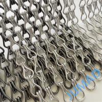 China JUMAO 12mm x 24mm Metal Chain Link Curtains Anodised Al-alloy for Restaurant Space Divider for sale