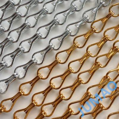 China Sun Protection Facades Dramatic Effect Creation Metal Chain Room Divider for sale