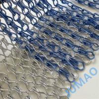 China Space Divider Metal Chain Link Curtains Fly Screen Curved Andulated for sale