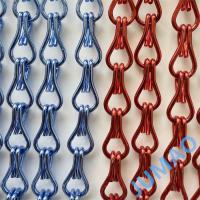 China Customizable Metal Chain Link Curtains with 1.8mm or 2.0mm Wire Diameter for Architectural Applications for sale