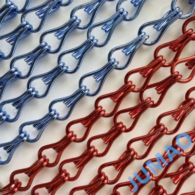 China Customizable Metal Chain Link Curtains with 1.8mm or 2.0mm Wire Diameter for Architectural Applications for sale