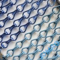 China Brass Aluminum Metal Chain Link Curtains 10x22mm Hook Size | Custom Space Dividers & Fly Screens for sale