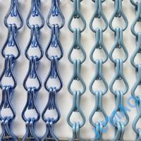 China Brass Aluminum Metal Chain Link Curtains 10x22mm Hook Size | Custom Space Dividers & Fly Screens for sale